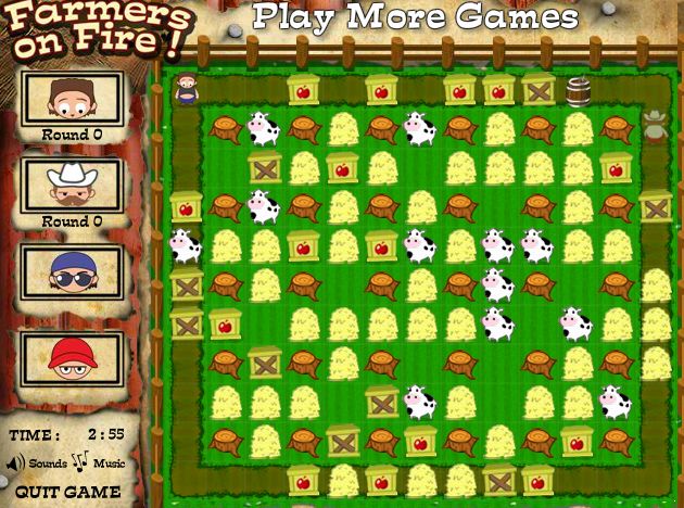 Farm Games: Farmers On Fire