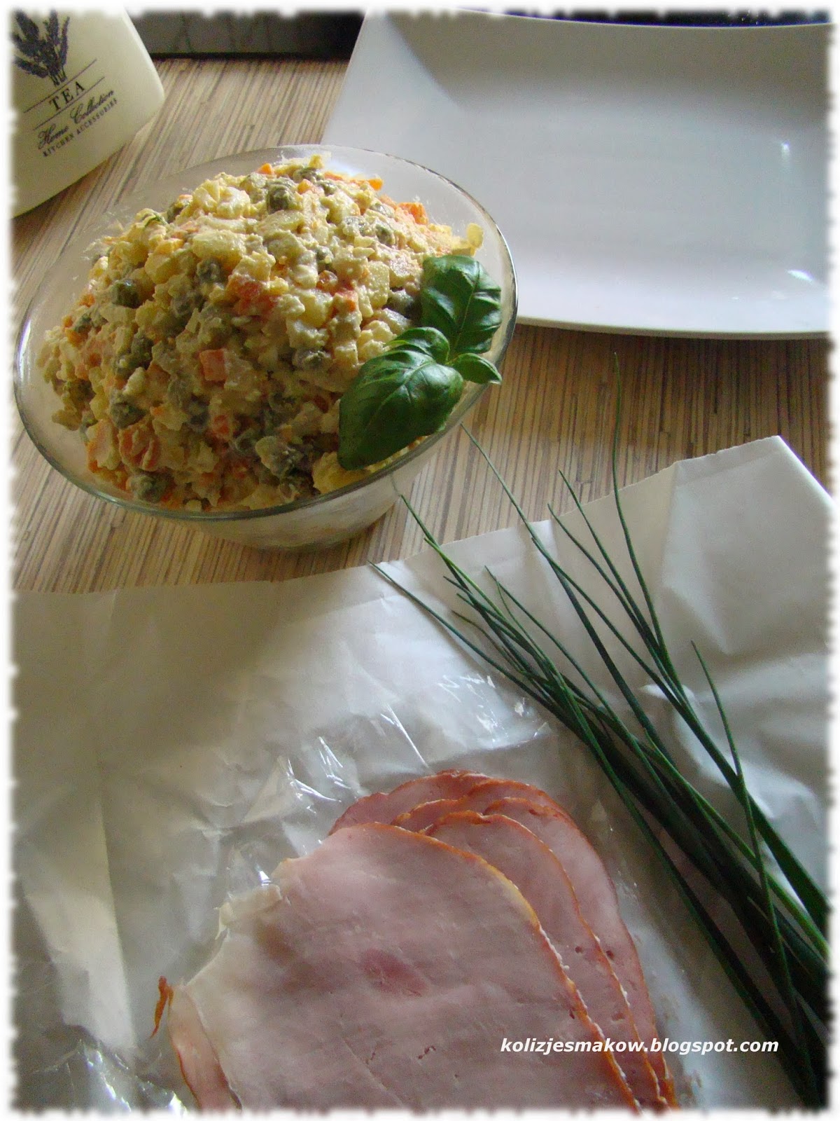 Kolizje smaków: Sałatka jarzynowa zawijana w szynce