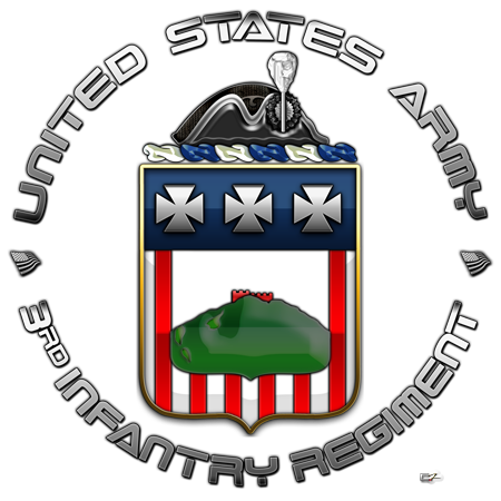 Military Insignia 3D : 1st, 2nd & 3rd U.S. Army Infantry Regiments