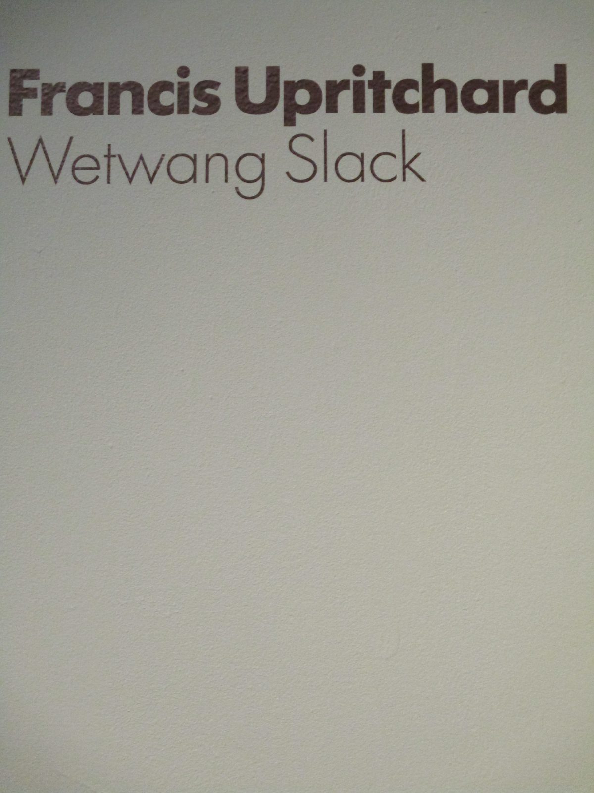 joseph scissorhands: Frances Upritchard: Wetwang Slack