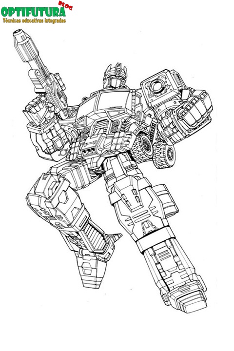Transformers [Dibujos para colorear] ~ Optifutura
