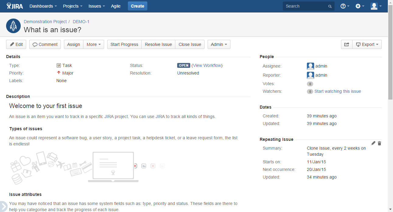 Repeating Issues: Usage
