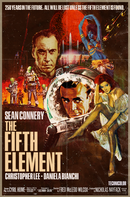 The Geeky Nerfherder: Movie Poster Art: The Fifth Element (1997)