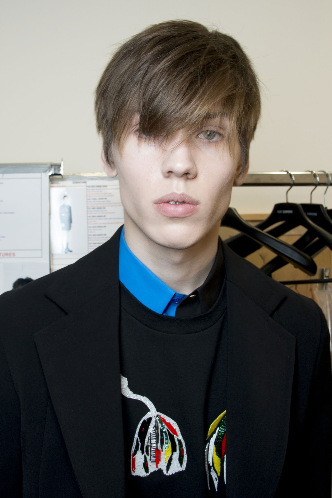 Male Model Otaku: Sebastian Ahman: Spring/Summer 2014 Runway 【Paris~NY】