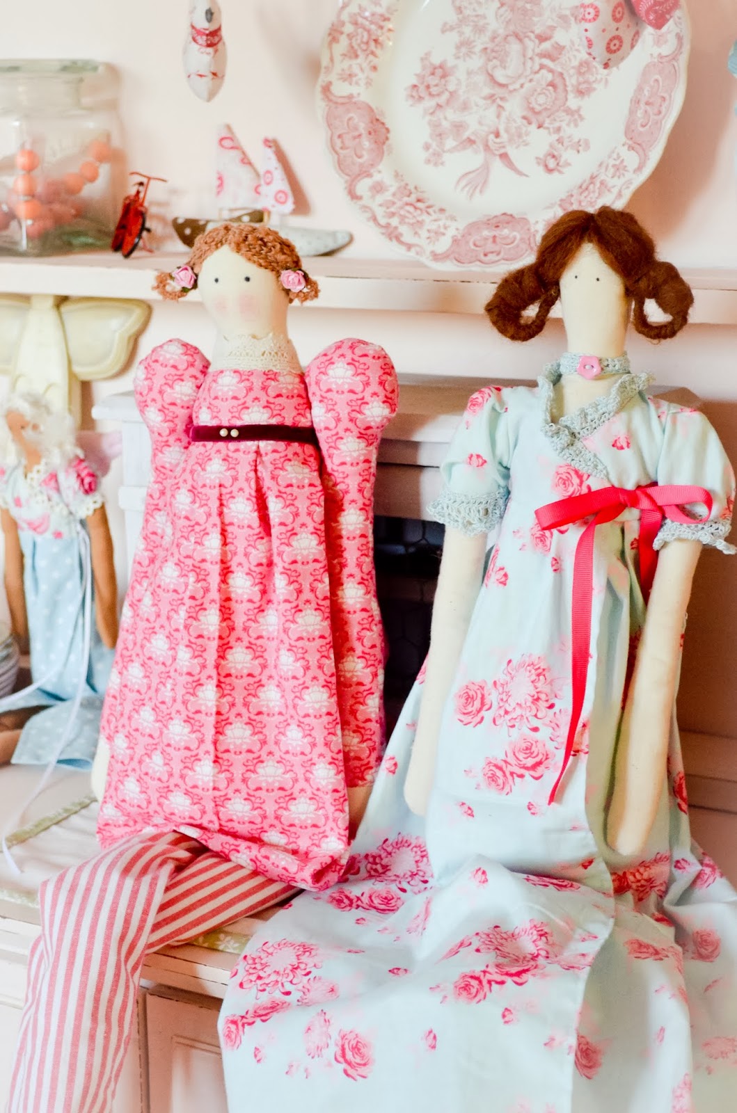 Country Beehive: Tilda style Rag Dolls