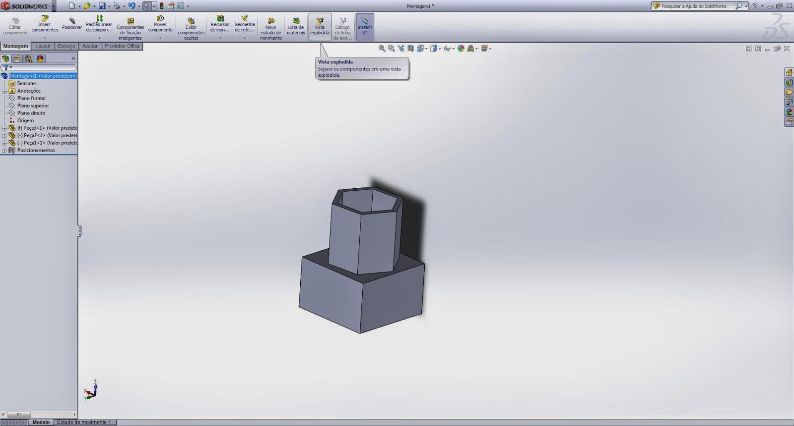 AP - Área do Projetista: Dica SolidWorks: Vista Explodida