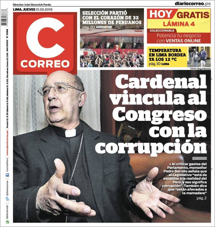 31ST MAY 2018 - NEWSPAPERS IN LATIN AMERICA | ONLY FOR ONLINE MEMBERS ...