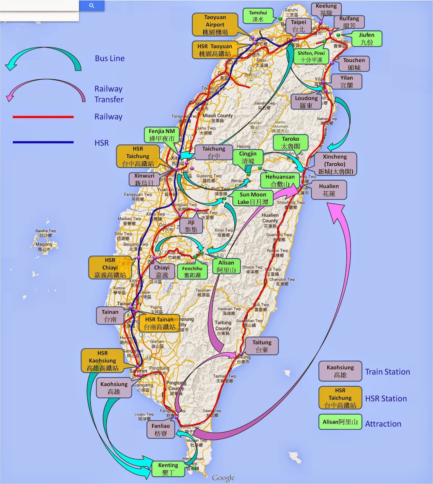 台灣自由行交通簡介 | Travel Taiwan