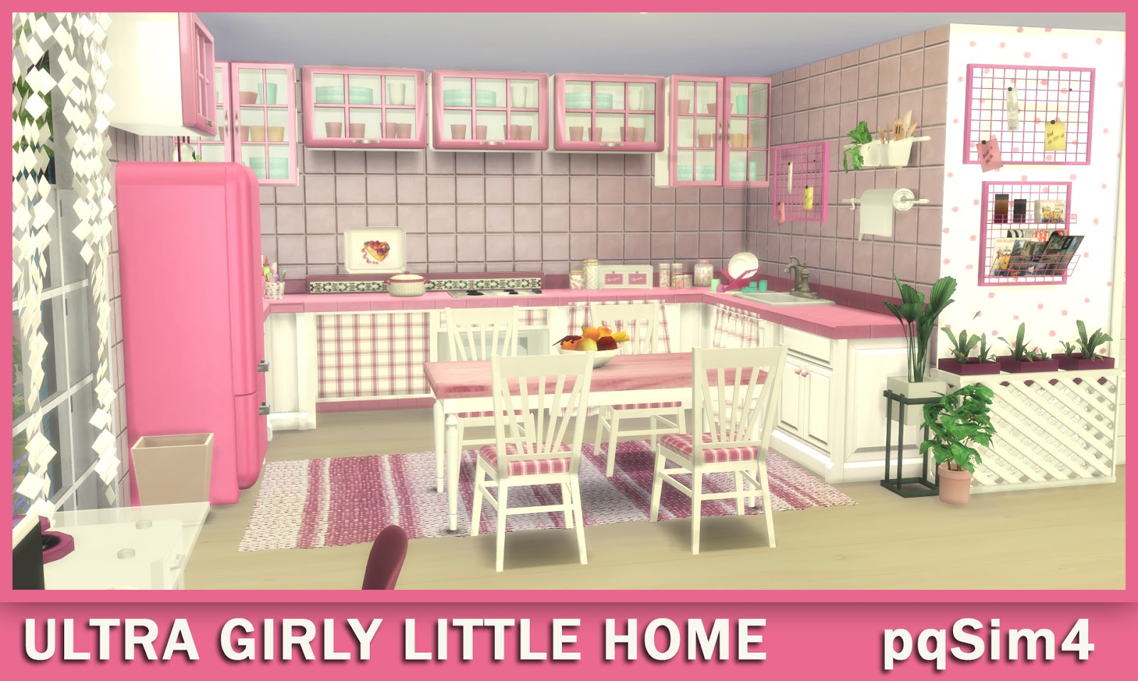 Ultra Girly Little Home. Sims 4 Speed Build.