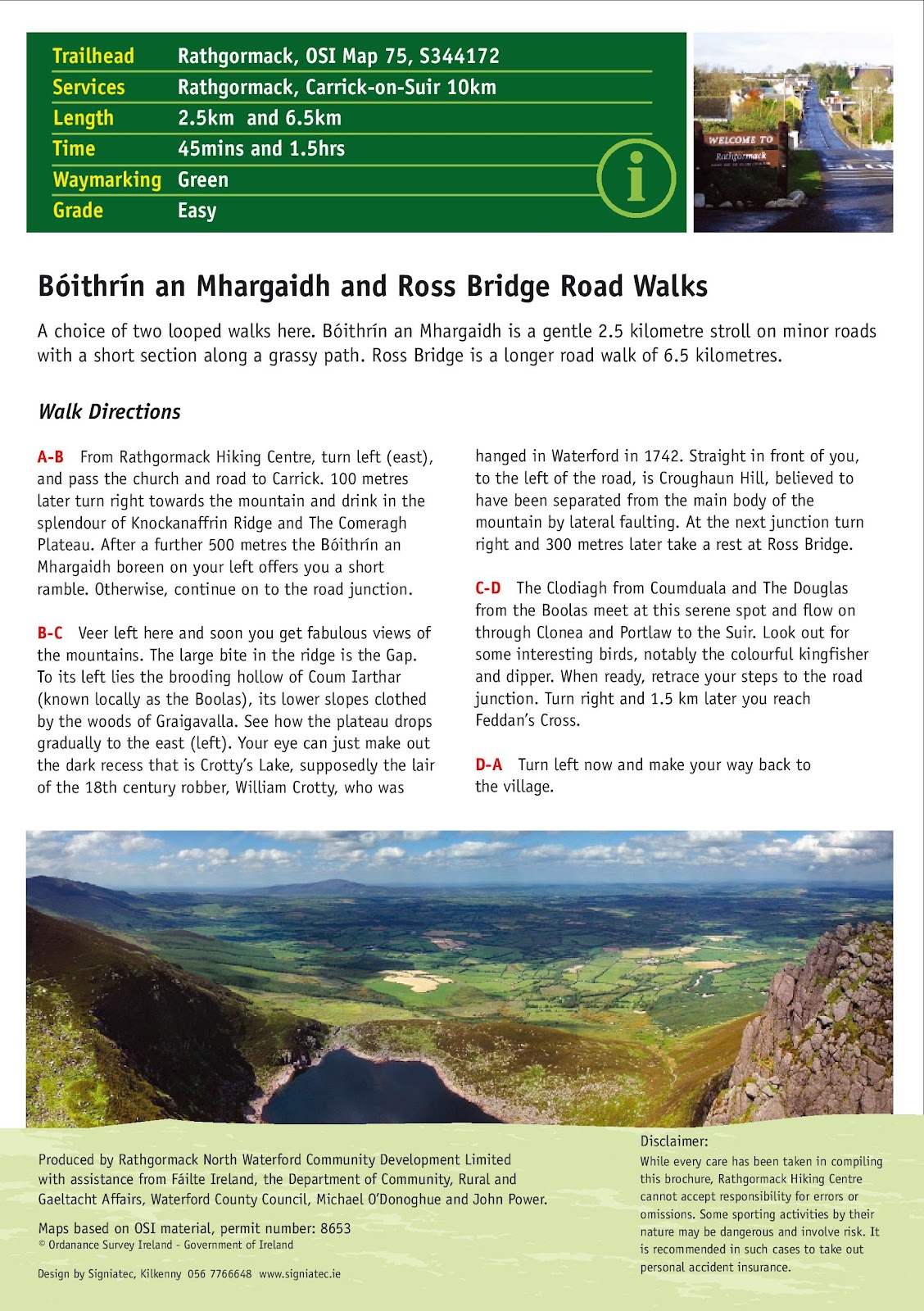 Rathgormack Walks: Rathgormack Walks 1 and 2 Bóithrín an Mhargaidh and ...