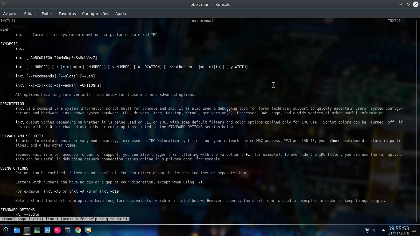 Obter informações detalhadas do seu hardware no Linux com Inxi