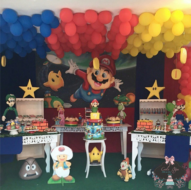Fiesta temática de Super Mario Bros