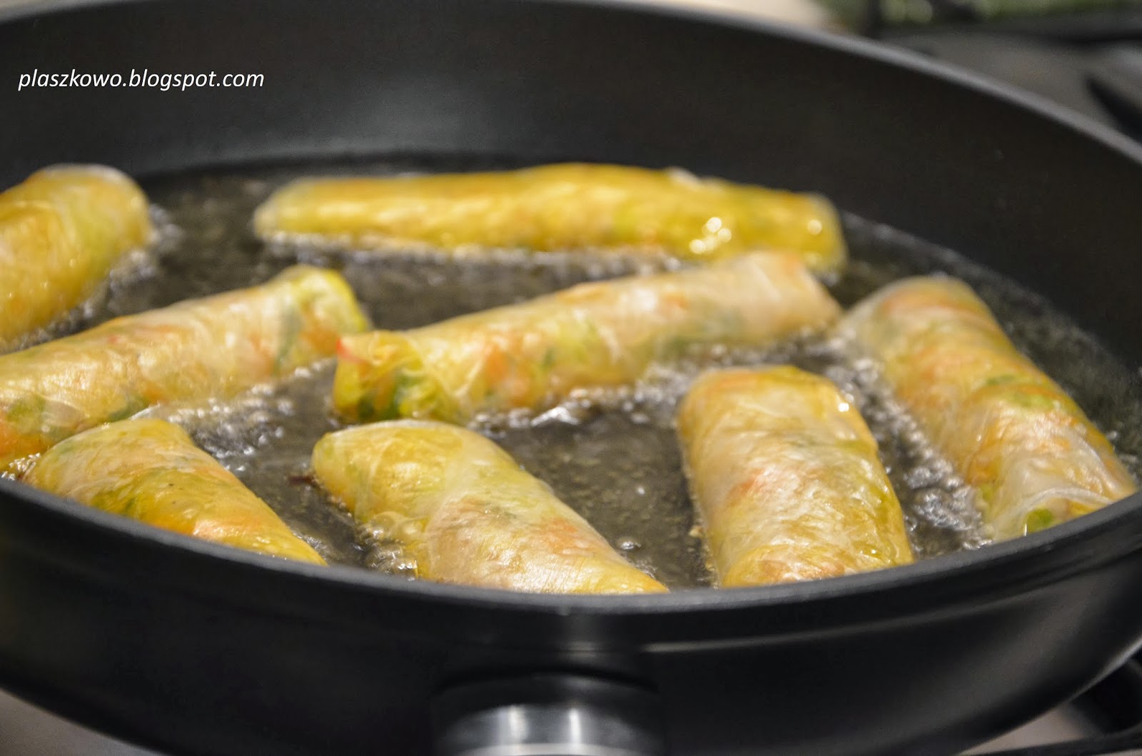 płaszkowo: Spring rolls z kurczakiem