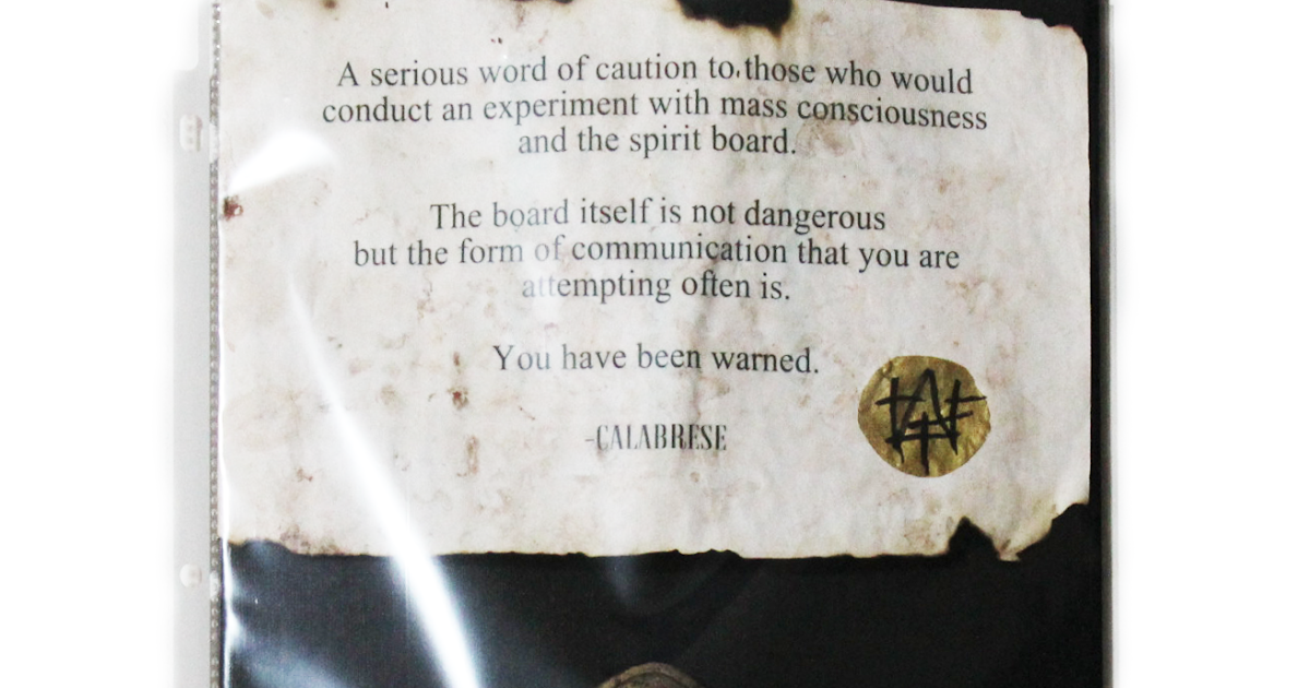 Calabrese - The Official Blog: LIMITED EDITION SPIRIT BOARDS