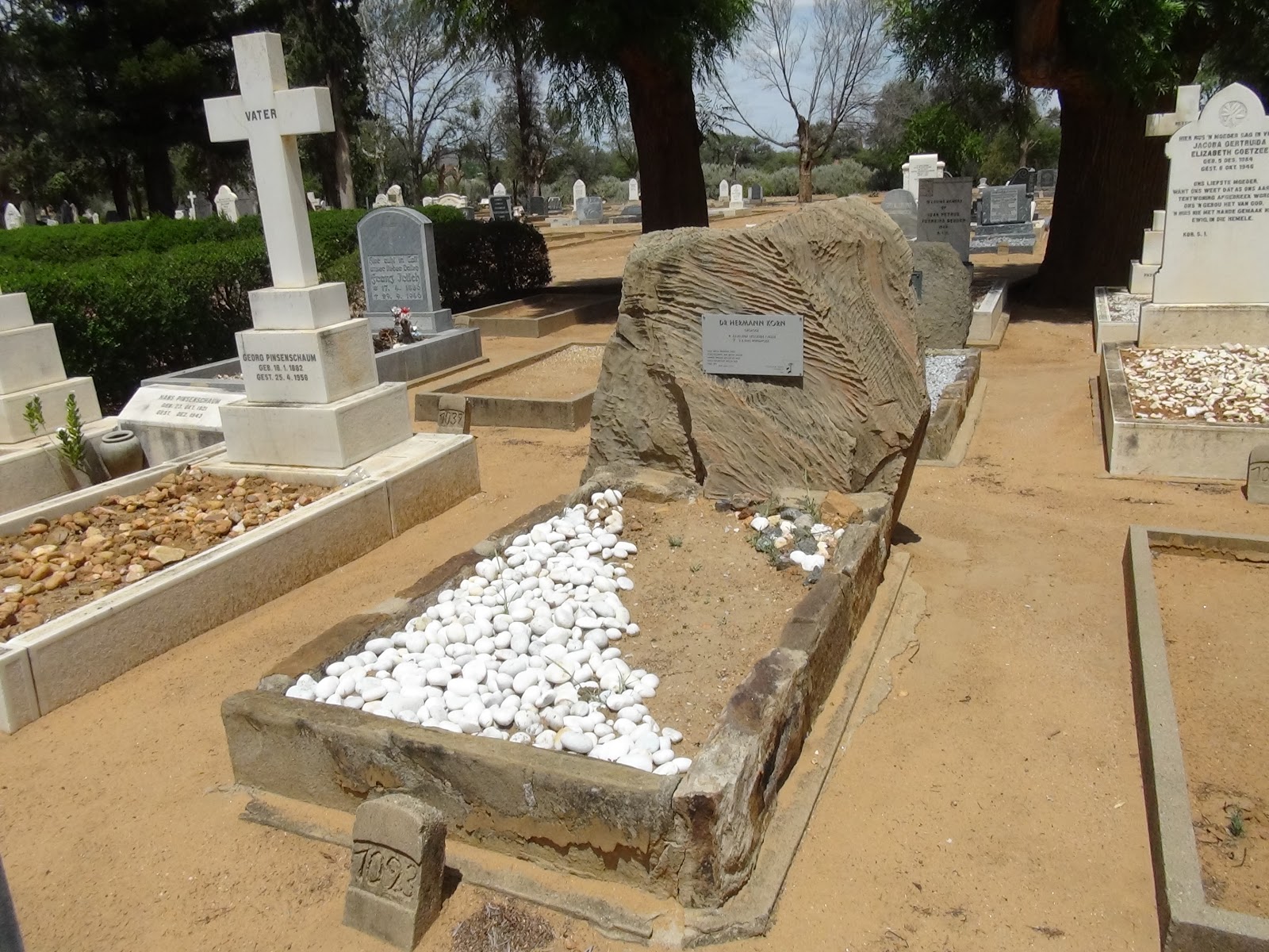 News from Southern Africa & Namibia: Namibia: Windhoek cemetery - grave ...