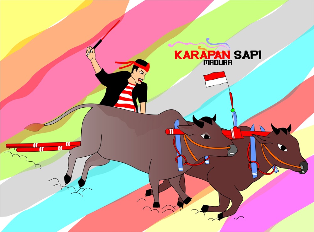 Study Hard: Di indonesia itu ada Karapan Sapi yang unik yakni di Madura