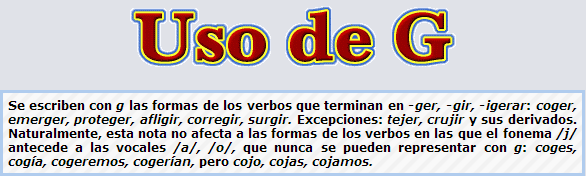 Las TIC en Primaria: VERBOS TERMINADOS EN -GER O EN -GIR