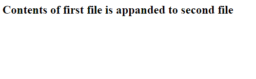 append contents of first file into second file | PHP - IProgramX append contents of first file into second file | PHP - IProgramX