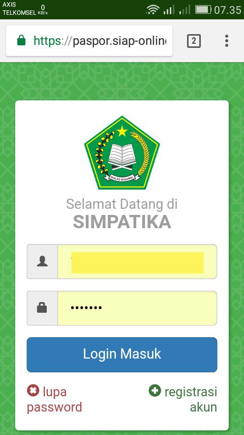 ADMINSTRASI ONLINE - EMIS SIMPATIKA