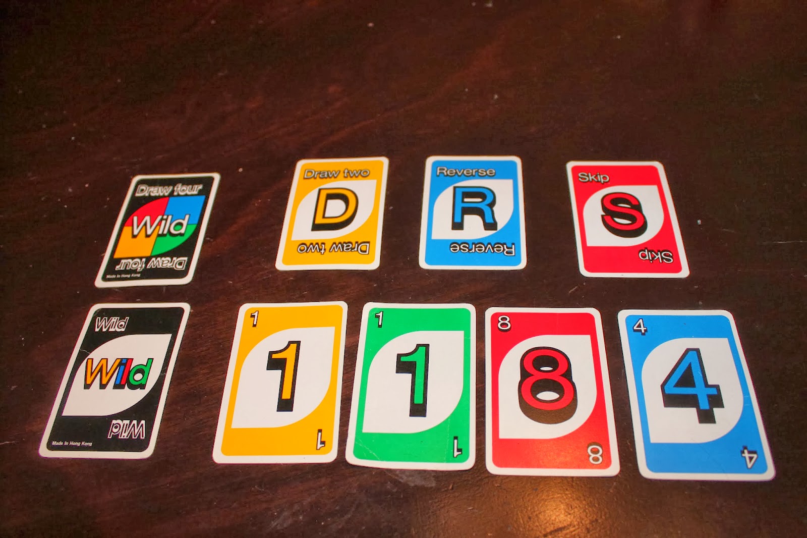 Game Trace: UNO Sample Card Play and Game Setup