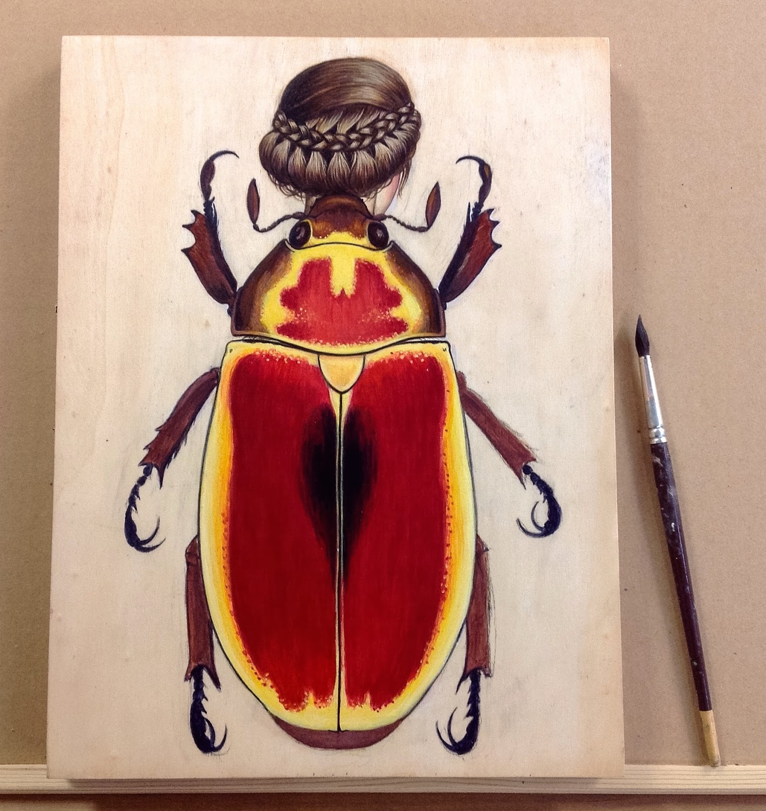 Deborah Klein's Art Blog: Scarab Beetle Woman