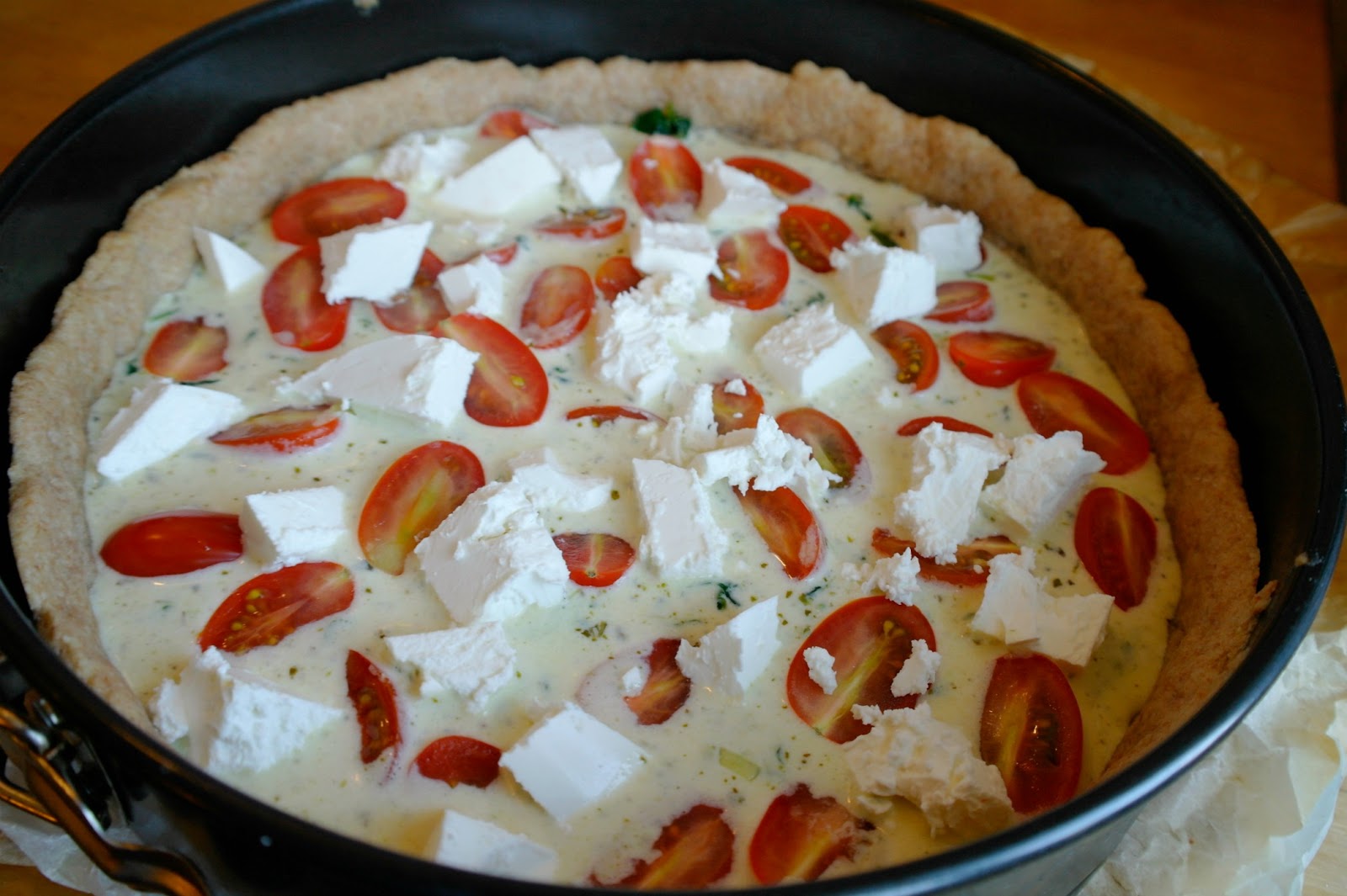 MÅRTENSSONS KÖK: Paj med pesto, fetaost och spenat