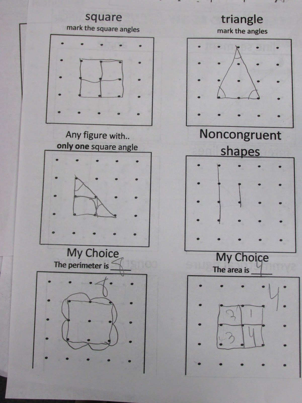 Live and Learn: Geometry Vocabulary with Geoboards