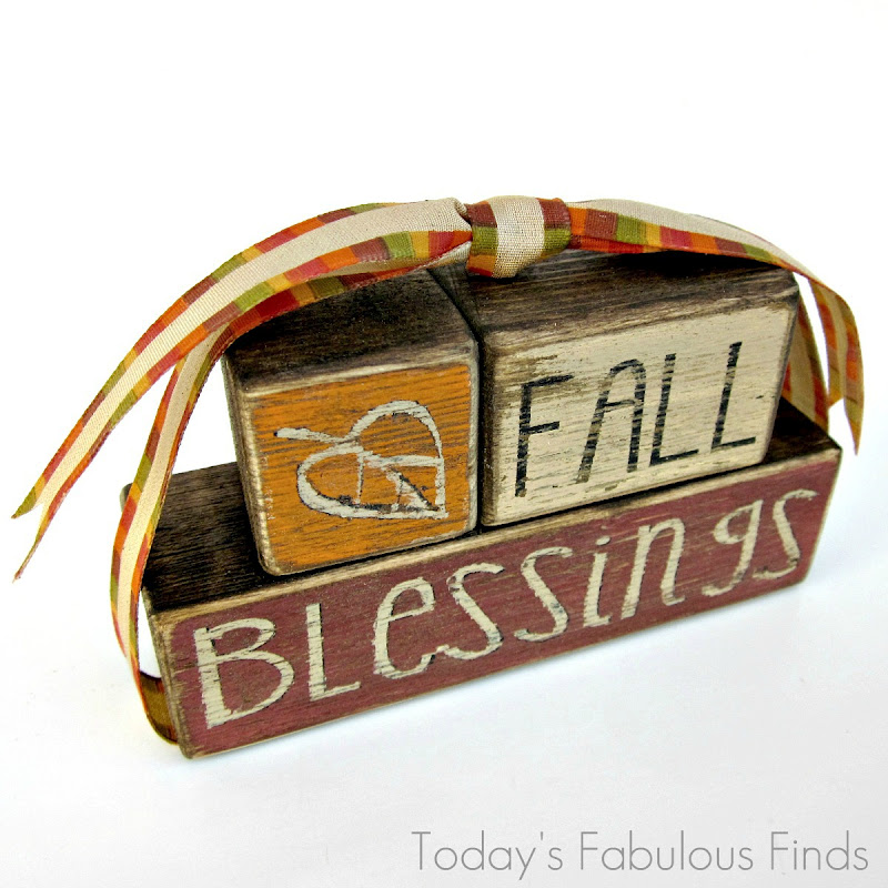 Today's Fabulous Finds: 5 Step Fall Stacker Blocks