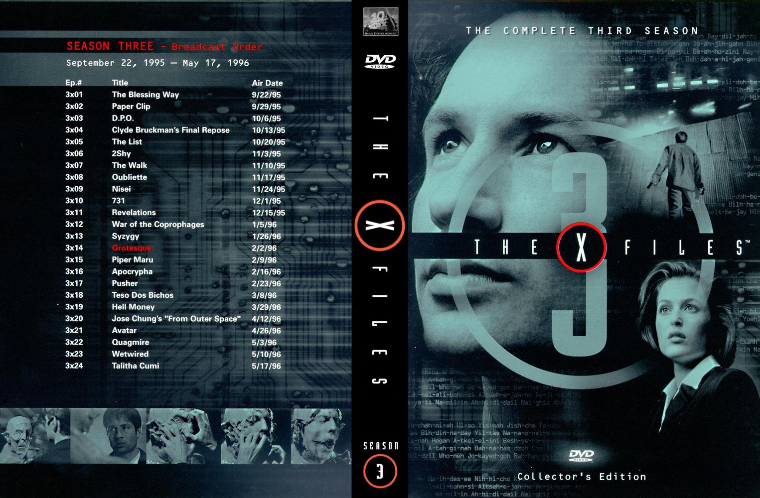 The X-Files: Mitología en la 3ª Temporada - Parte 1 ~ Synopsis Plus