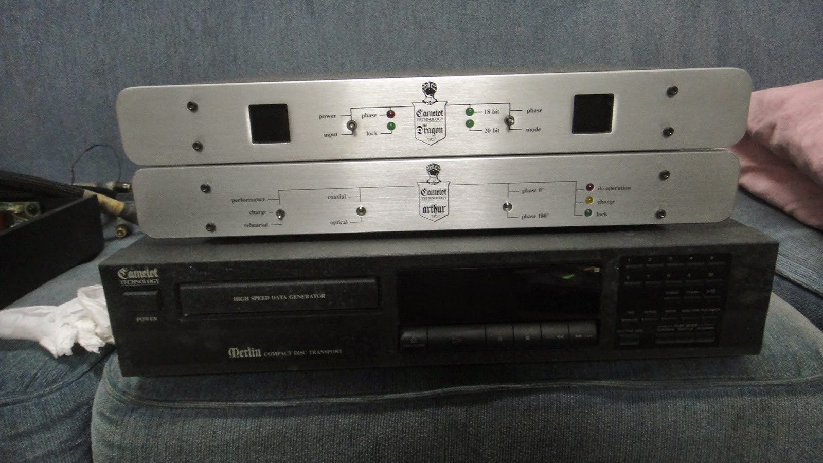 Camelot techology merlin cd transport , Arthun dac & the dragon jitter SOLD