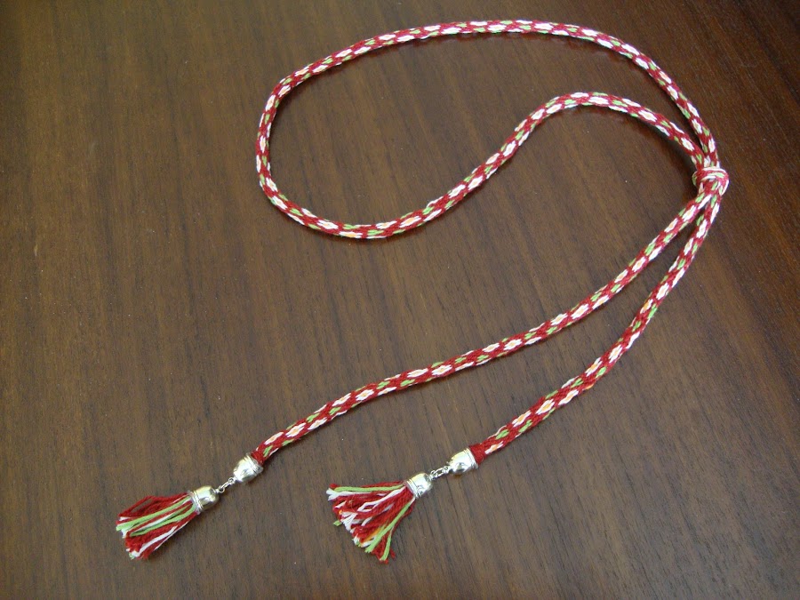 KUMIHIMO XXII: CINTURÓN-CORDÓN DE 24 HILOS | Manualidades