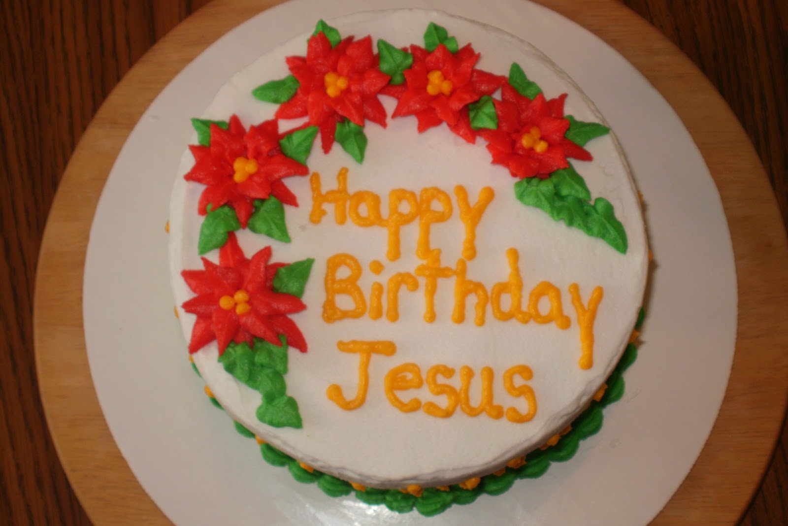 Happy Birthday Baby Jesus Cake