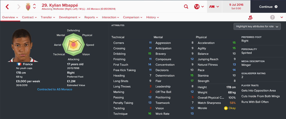 Kylian Mbappé - FM 2017 Wonderkid Review | FM Blog | FM24