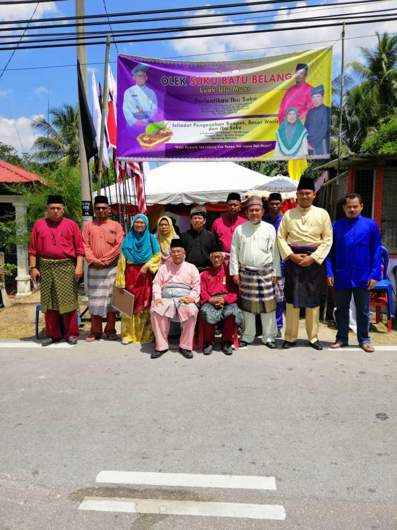 SukuBatuBelang: MAJLIS PENGESAHAN BUAPAK, BESAR WARIS DAN IBU SOKO