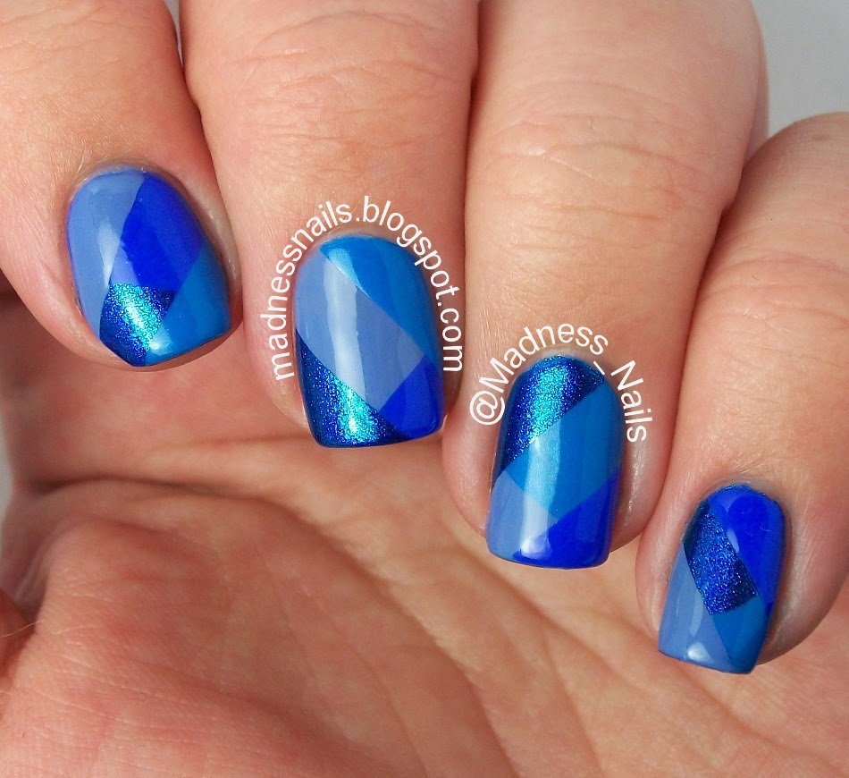 Madness Nails: #31DC2014 - Day 5: Blue Nails aka It's Friday! Friday!