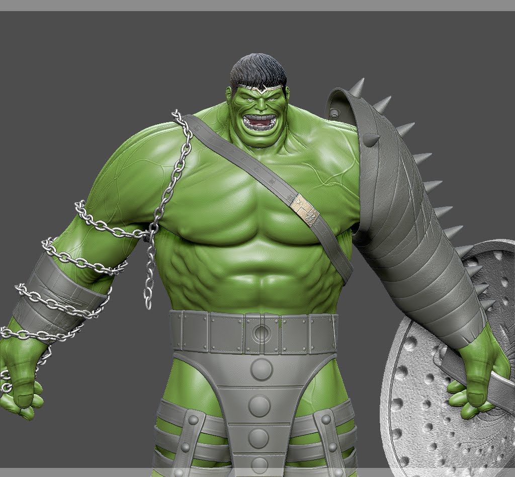 Philip3dJob: Hulk Model Zbrush Sculpting Training