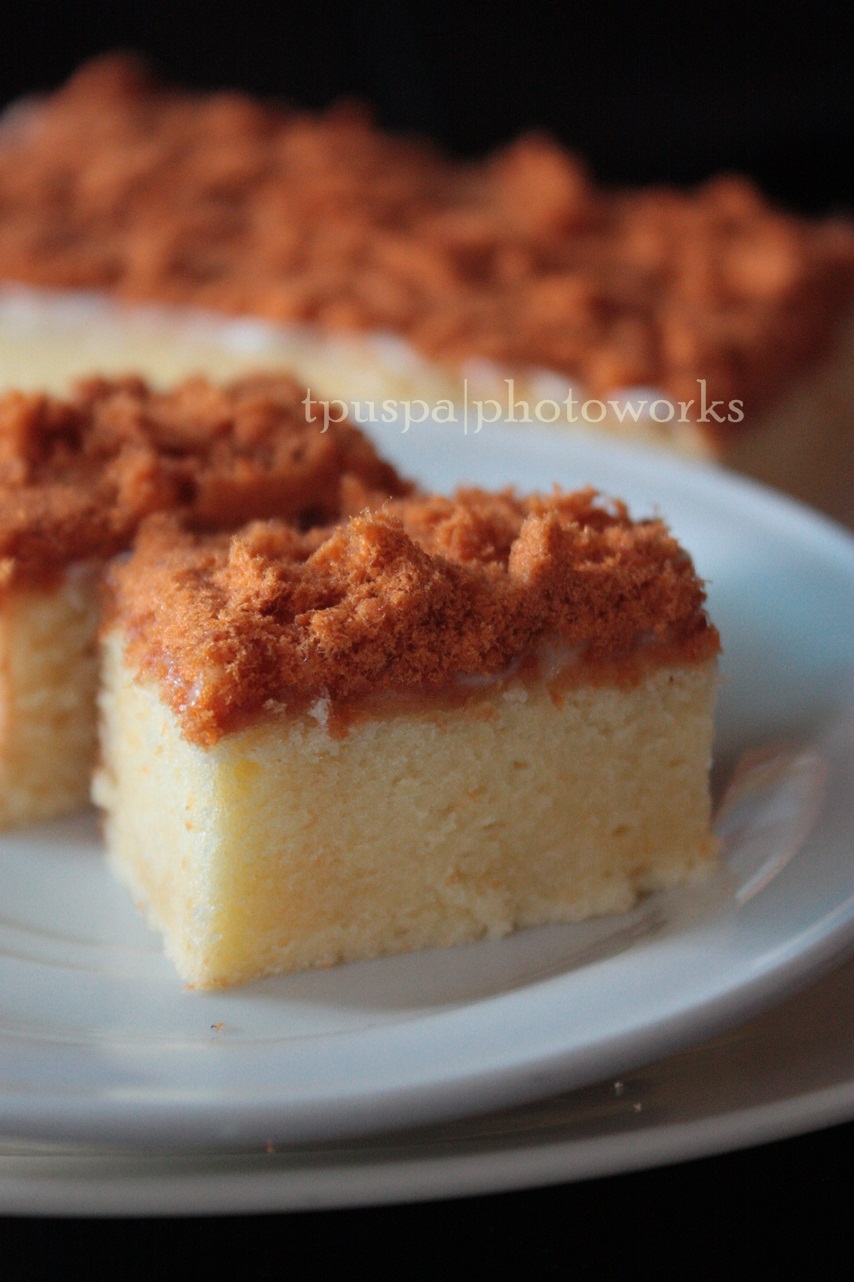 Let's Cook and Bake: Sponge Cake with Salmon Meat Floss