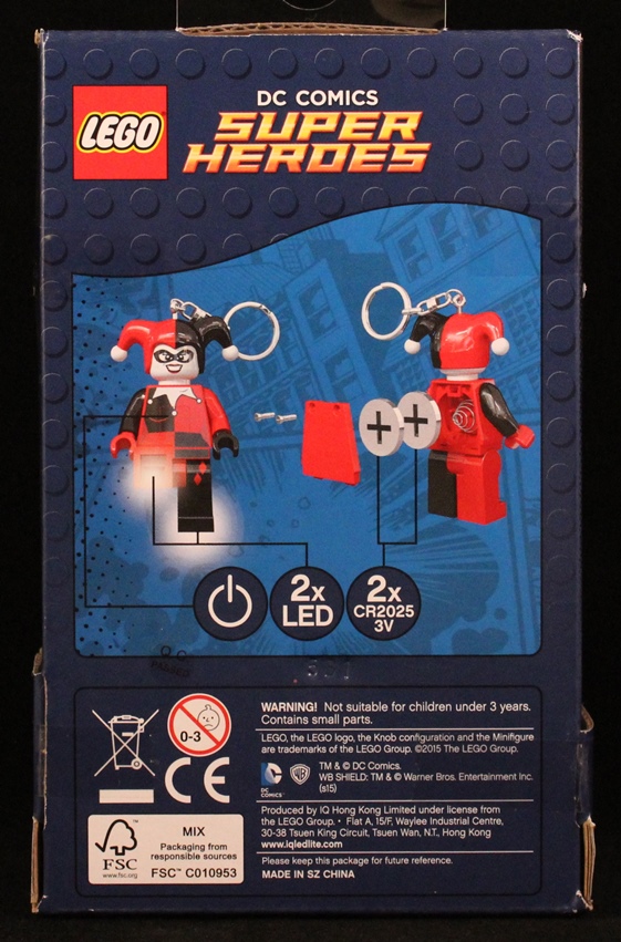 She's Fantastic: Lego Flashlight HARLEY QUINN Keychain!