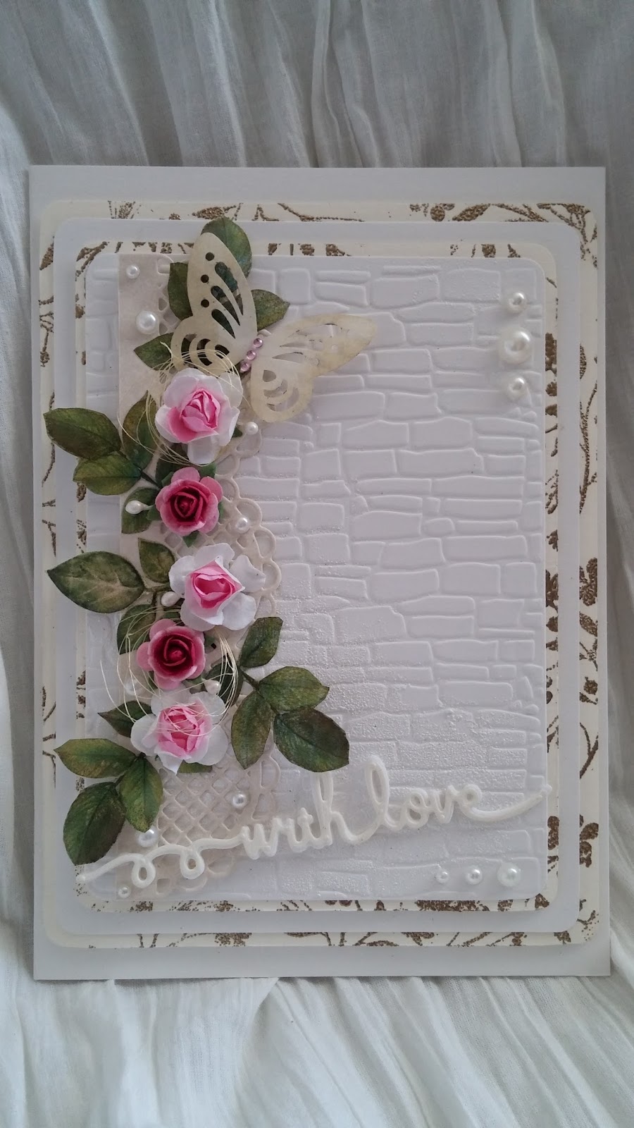Paper Hobby: Rose leaves card - step by step