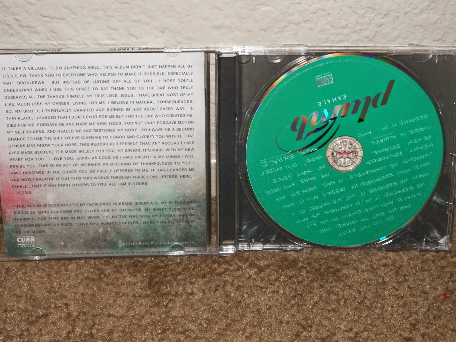 mygreatfinds: PLUMB New Album "EXHALE" Review + #Giveaway 5/20 US/CAN