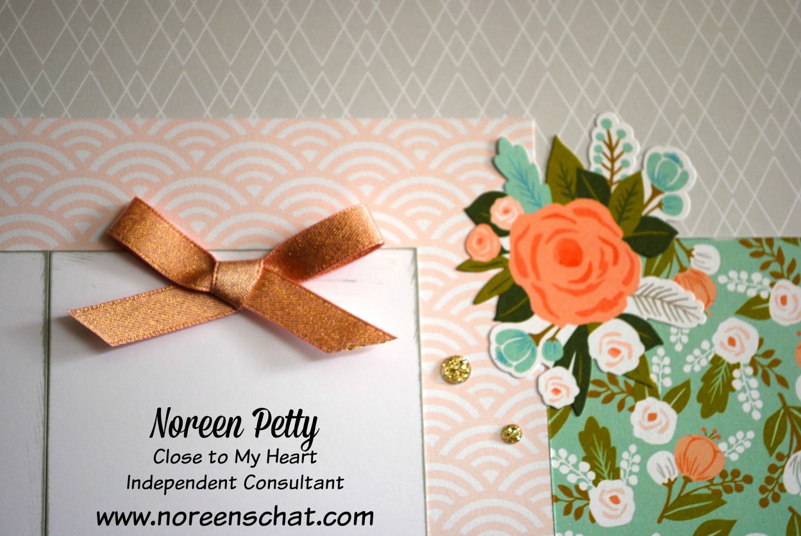 Noreen's Scrap N Chat: CTMH Hello Lovely Beautiful Scrapbook Layout