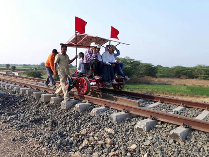 12.5 km railway line Beed-Nagar test sucessfull