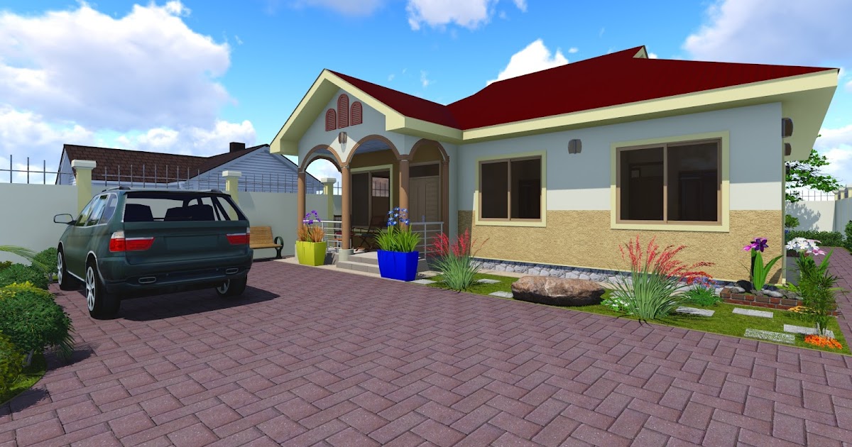 Picha za design ya nyumba na muonekano wa nje (landscape) yenye kiwanja ...