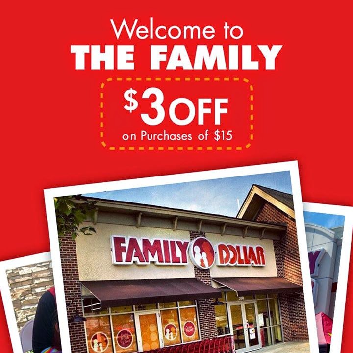 Family Dollar Coupons January 2015: Save $3 Off $15 Or More
