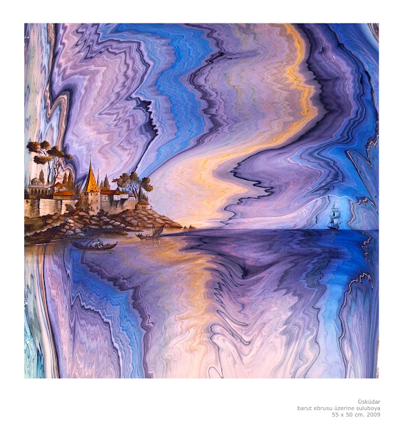 Garip AY: Painting on Ebru