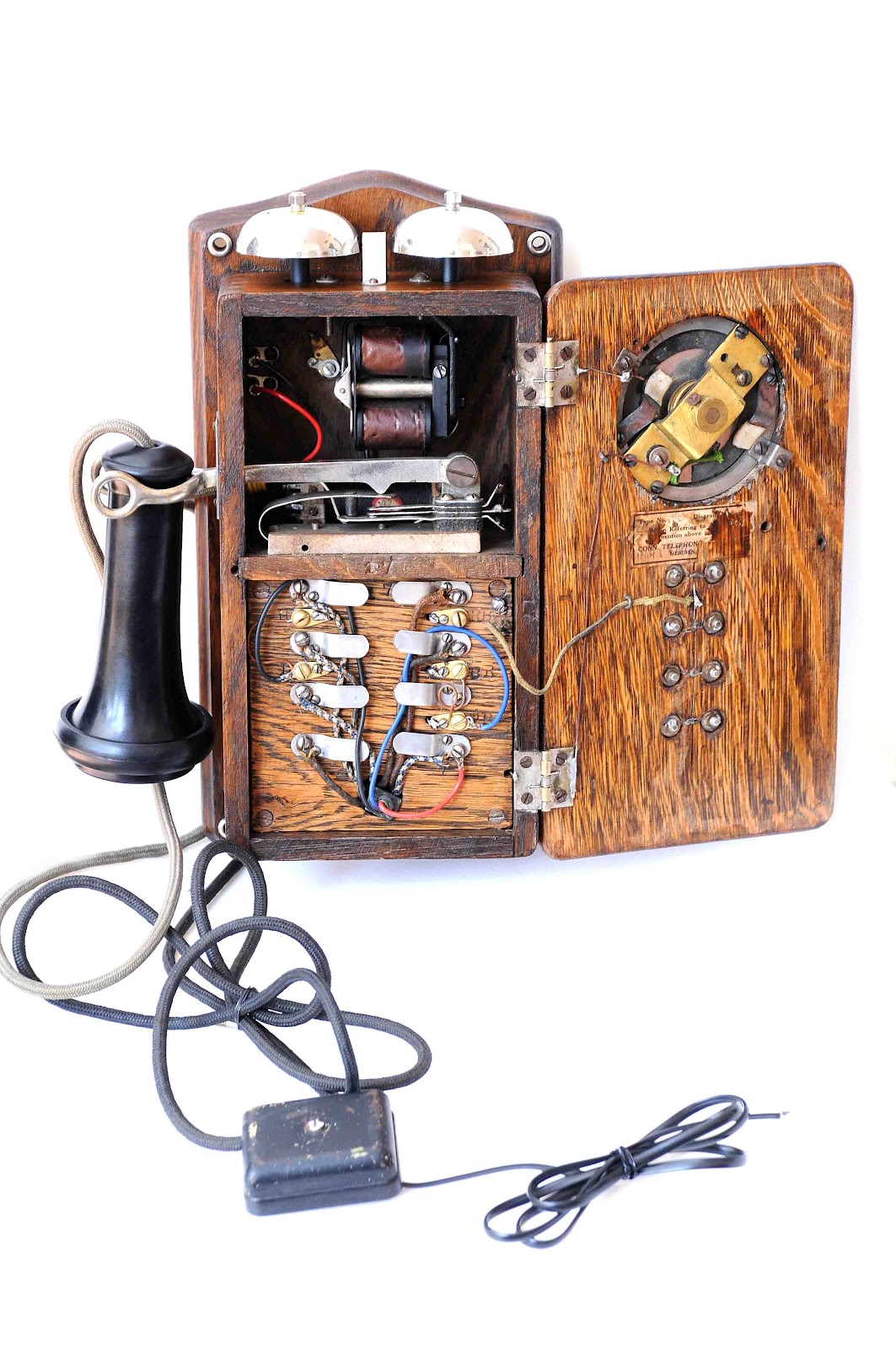 Old Vintage Gallery: Connecticut Intercom Wall Telephone Circa 1913