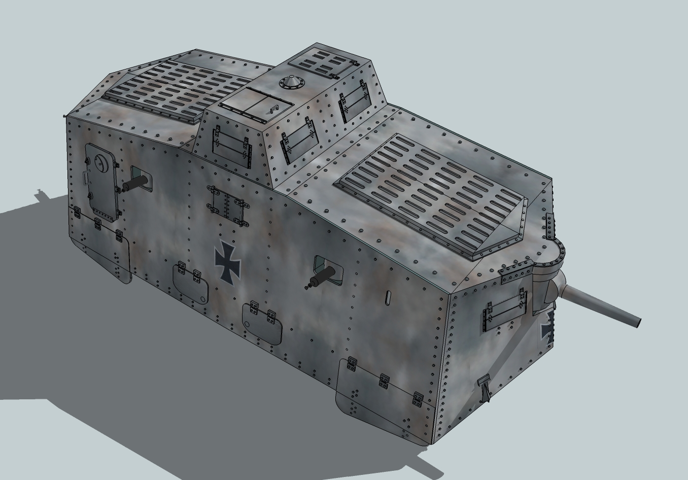 SketchUP Power 草圖力量: AV7 Tank （AV7 坦克）