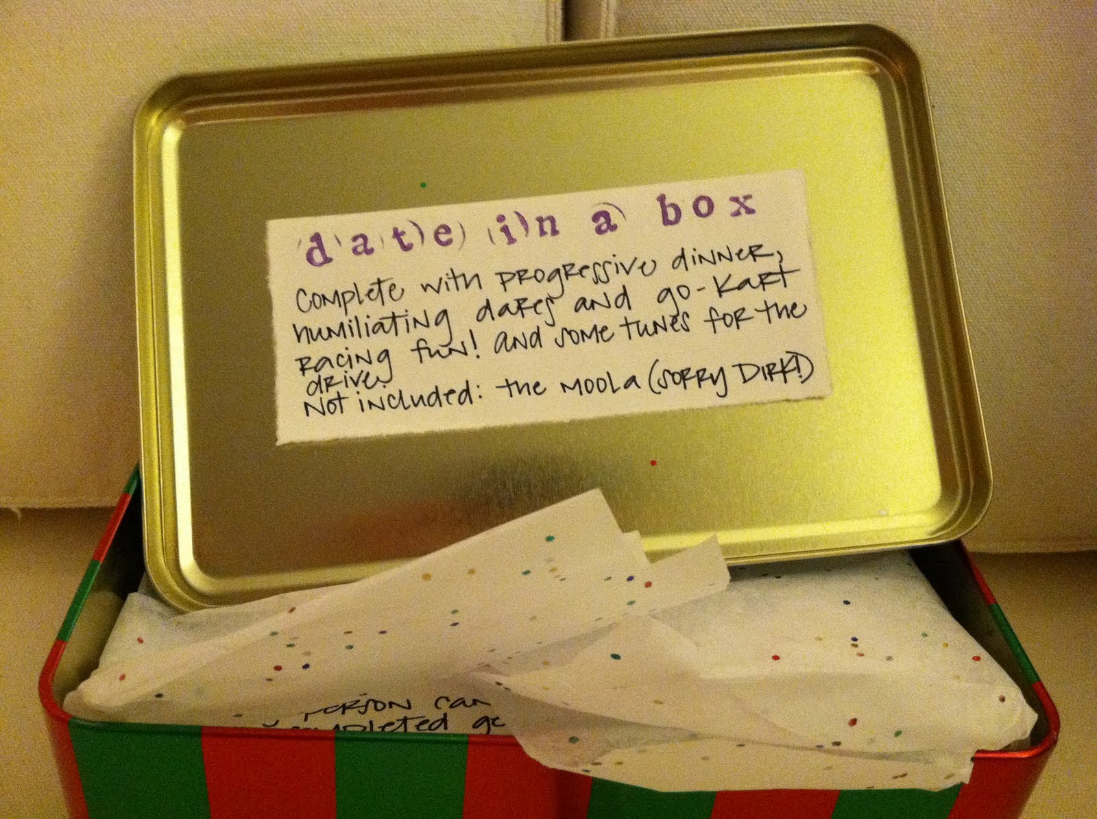 Angie's Domestication Station: Date In A Box (not to be confused with ...