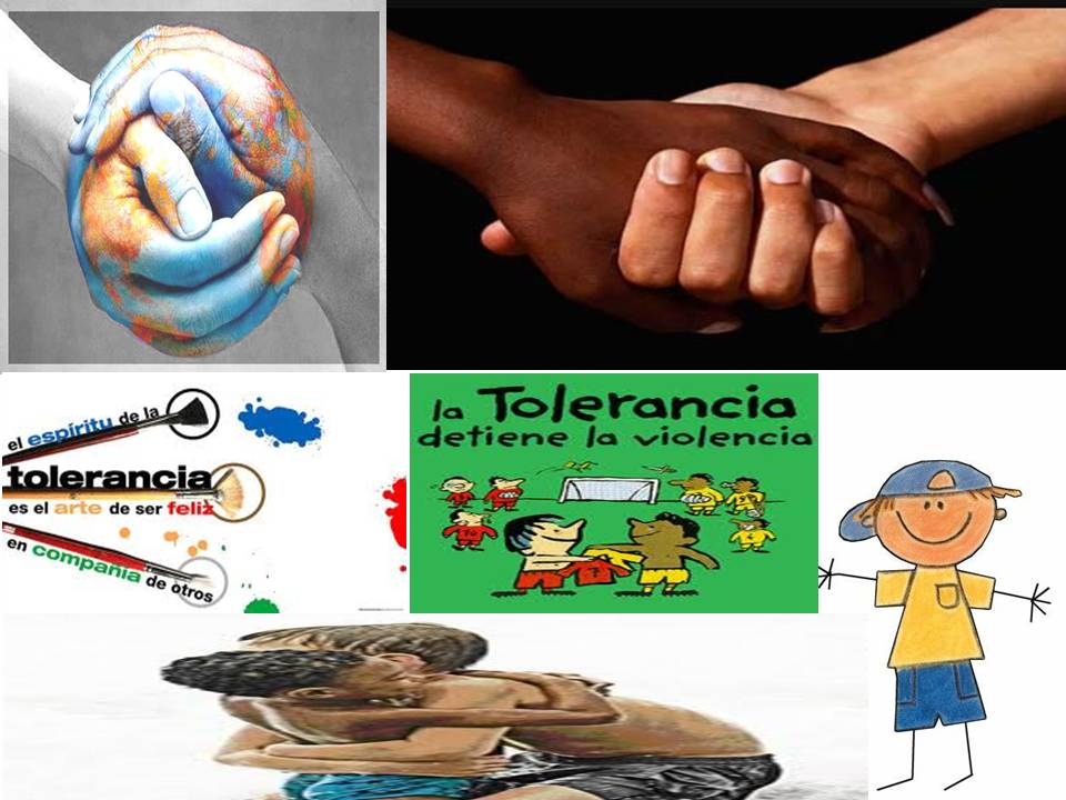 la importancia de la tolerancia : collage