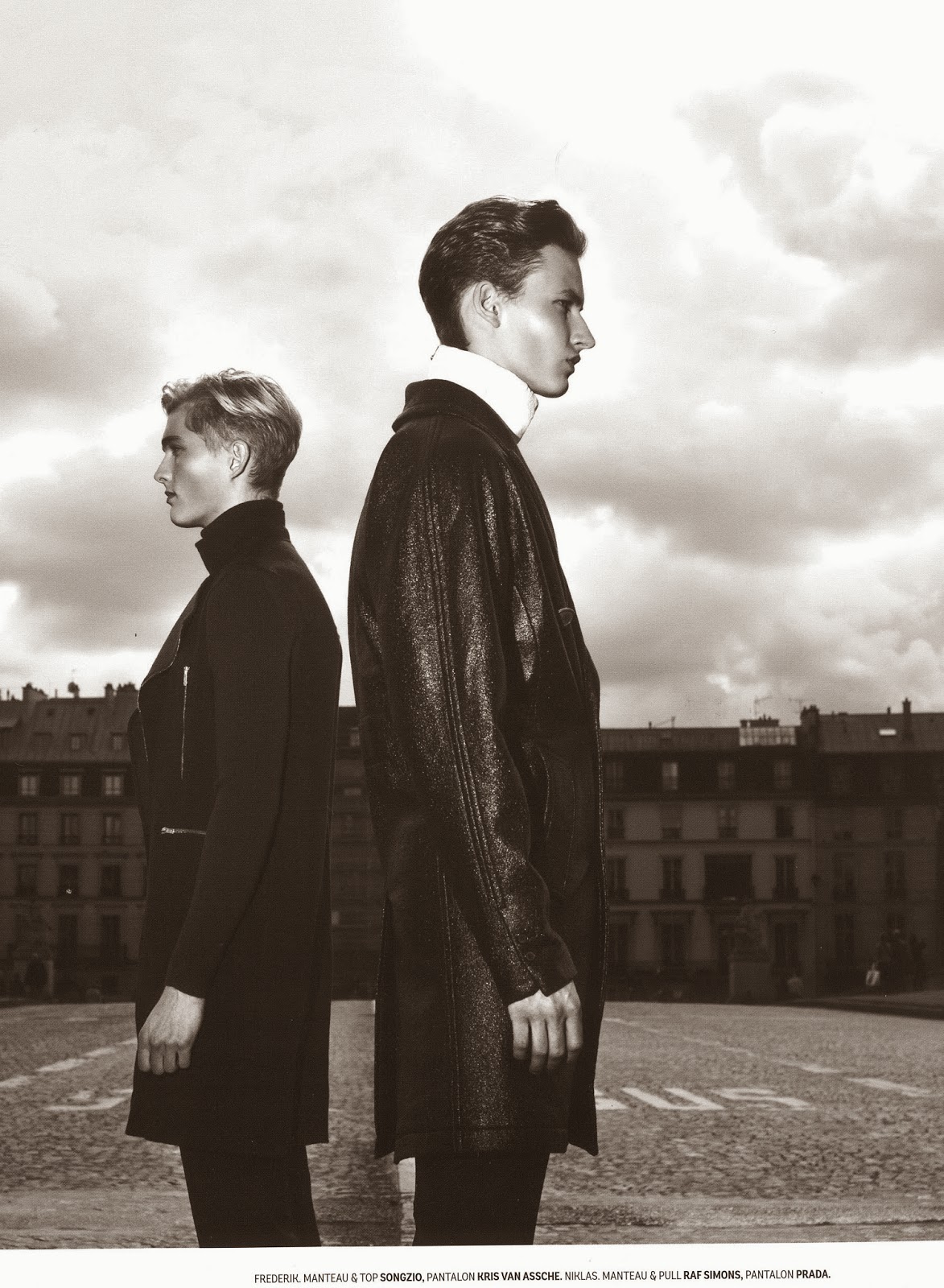 Bananas Models: Frederik Ruegger and Nicklas Kingo in Dedicate Magazine